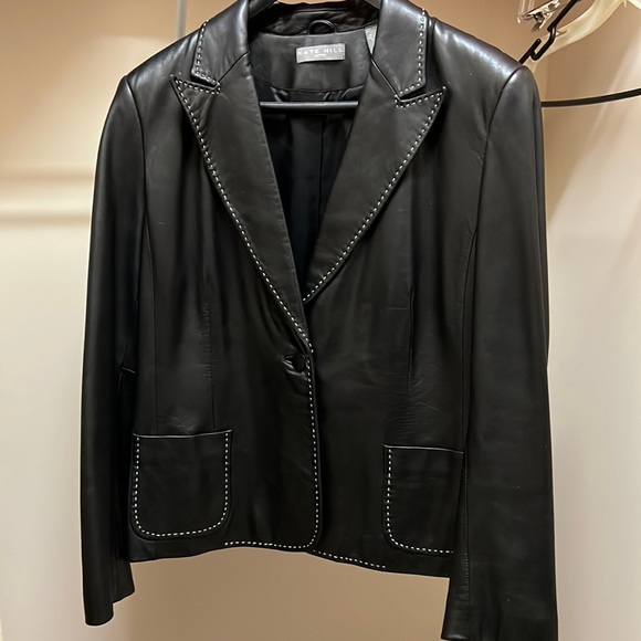 Kate Hill | Jackets & Coats | Single Breasted Soft Leather Jacket Kate ...